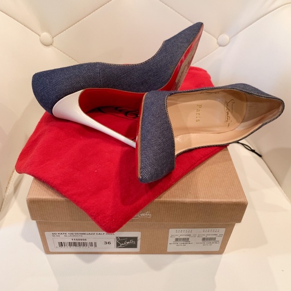 Christian Louboutin | Shoes | Louboutin So Kate Denim 6 Excellent ...